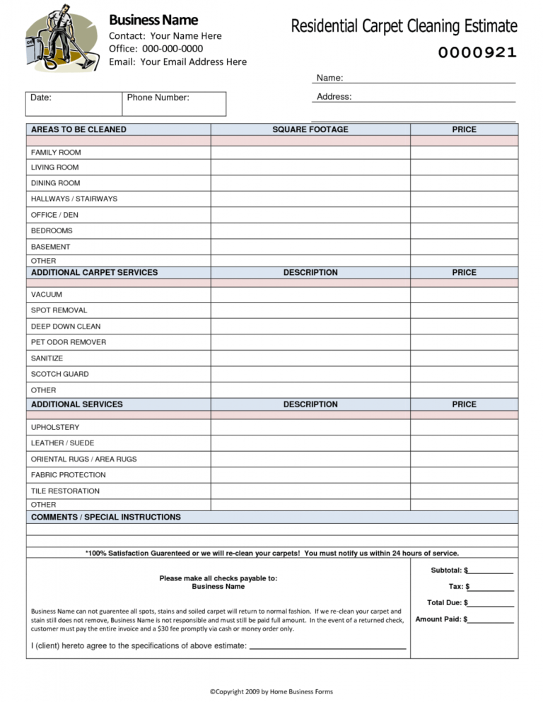 Free Templates For Carpet Cleaning Quotes Quotesgram Carpet Cleaning 