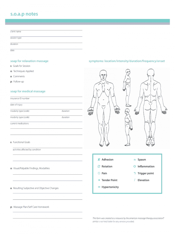 Soap Note Template Word
