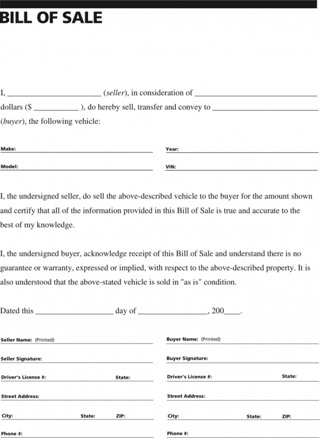 Best Truck Bill Of Sale Template PDF Sample IDTcenter